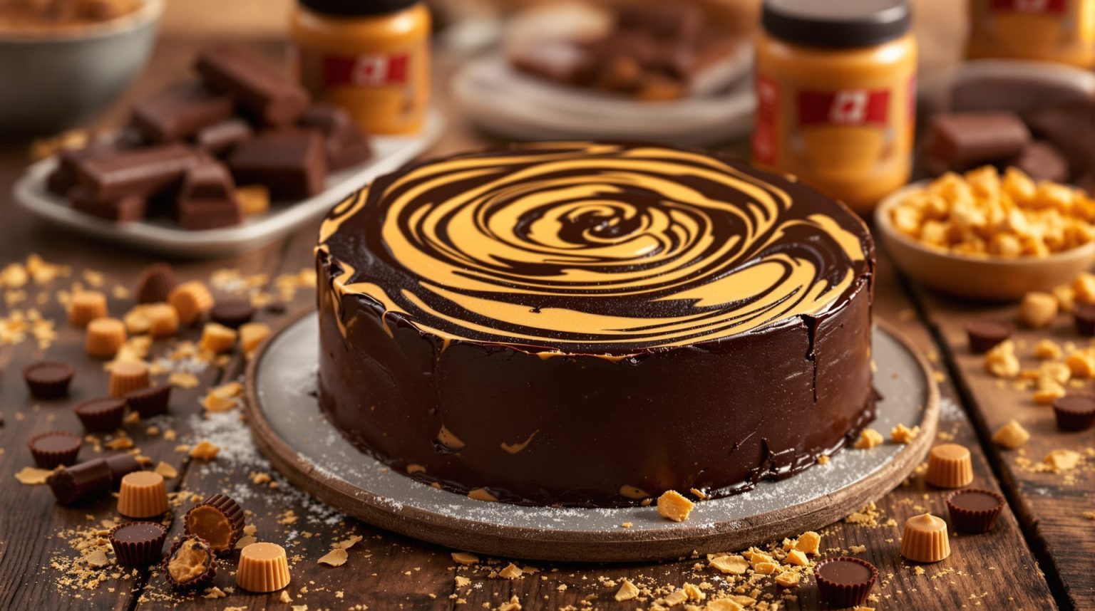 Moelleux au chocolat marbré au peanut butter : le duo qui fait fondre ...